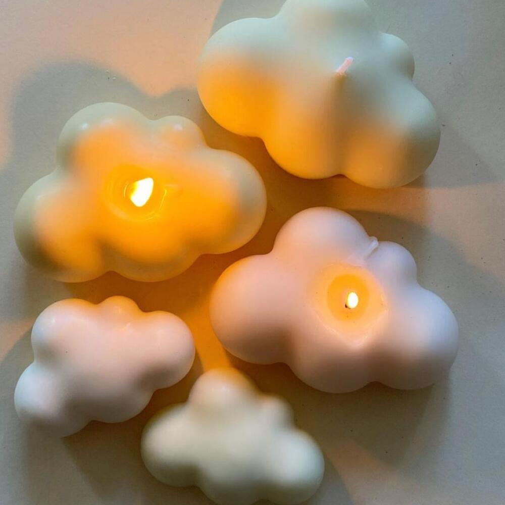 Cloud - Soy candle. M and L sizes. Can be ordered in any color, Decor ...