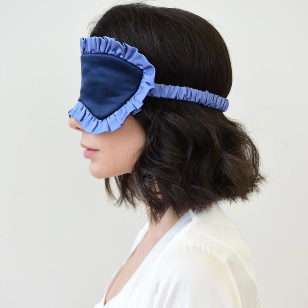 Шелковая маска для сна Deep blue, Аксессуары Санкт-Петербург ...
