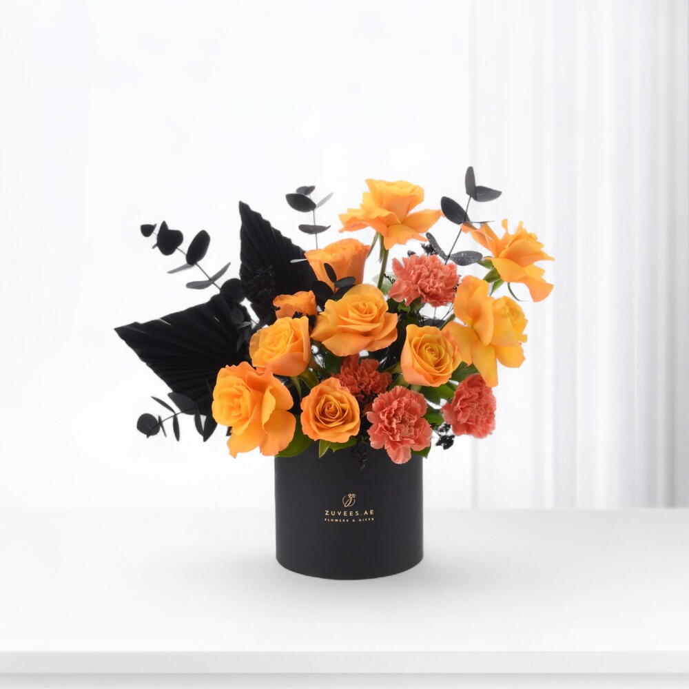 Noir Flame Bloom Black Box, Flowers Dubai, United Arab Emirates, buy at ...