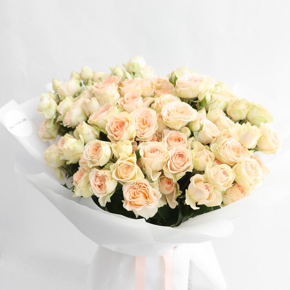 Peach spray roses, Flowers Limassol, Limassol District, Cyprus, buy at ...