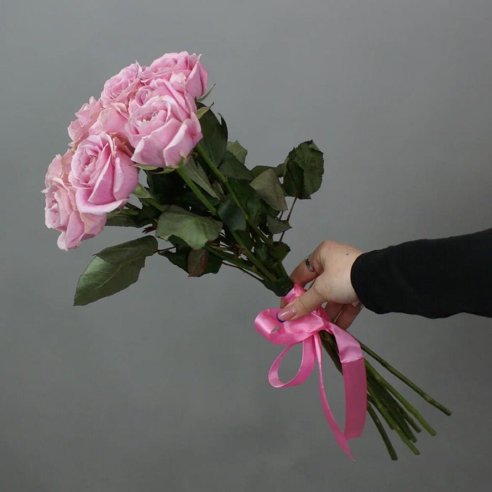 Букет из 9 нежно-розовых роз, Flowers Moscow, Russia, buy at a price of ...