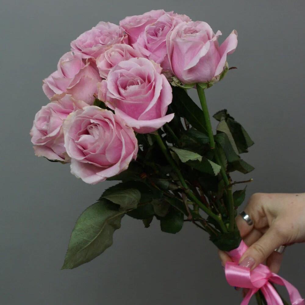 Букет из 9 нежно-розовых роз, Flowers Moscow, Russia, buy at a price of ...