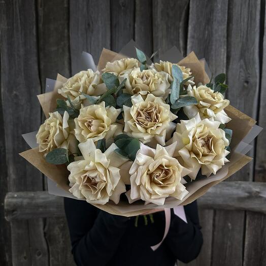 Роза Мента с эвкалиптом FM028, Цветы и подарки в Москве, купить по цене ...