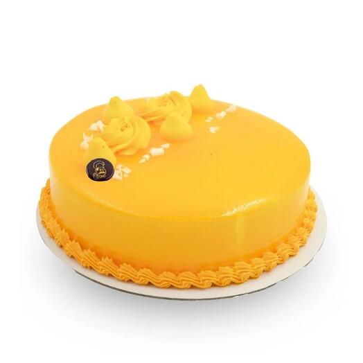 Mango Velvet Vanilla Cake — 1 kg Tropical Sponge with Creamy Mango ...