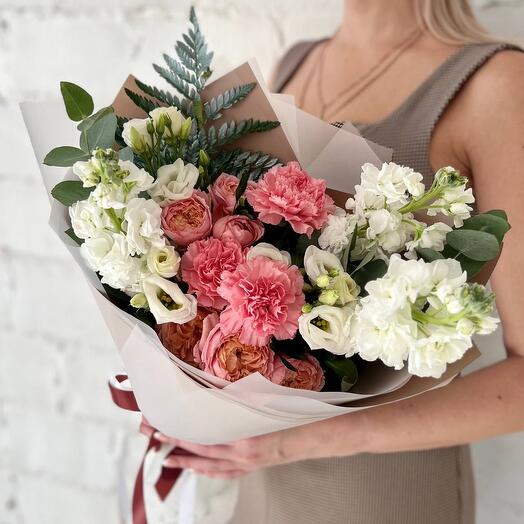 Букет из пионовидных роз (pion 011), Цветы в Санкт-Петербурге, купить ...