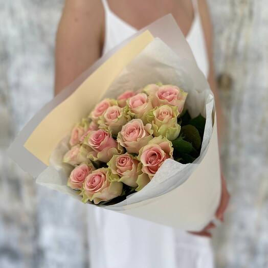 Букет из кремовых роз (mono 023), Цветы и подарки в Санкт-Петербурге ...